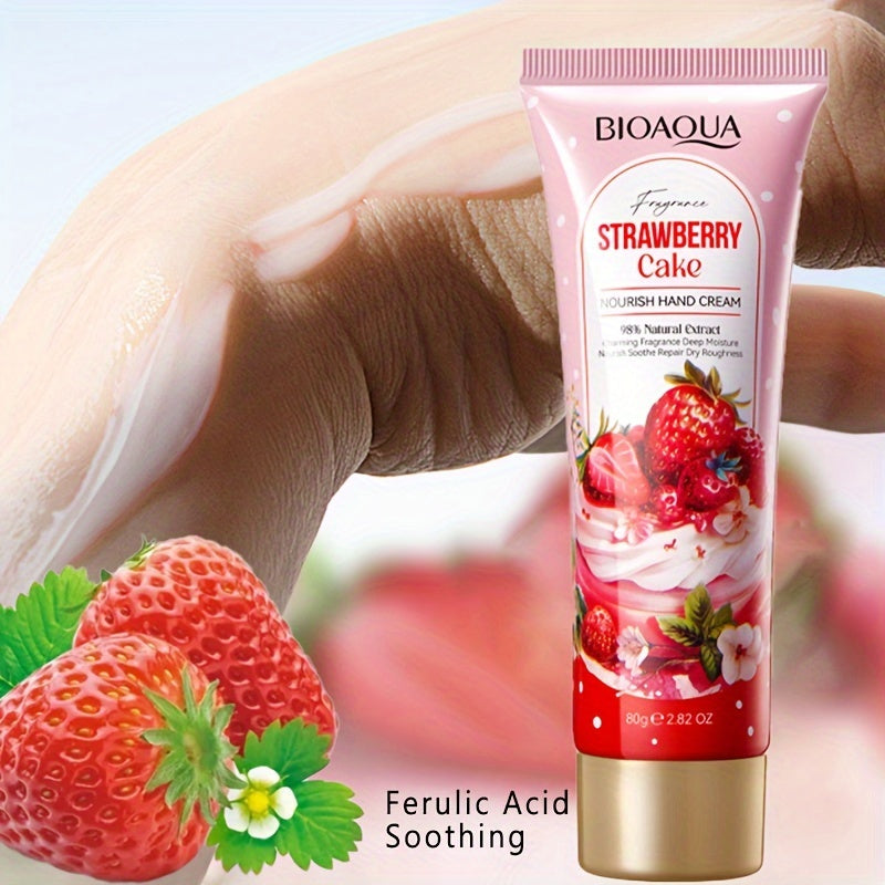 BIOAQUA Strawberry Cake Hand Cream 80g BQY48301 – Miss Beauty