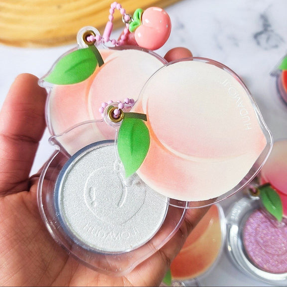 HUDA MOJI Peach-Themed Keychain Blusher & Highlighter – Miss Beauty