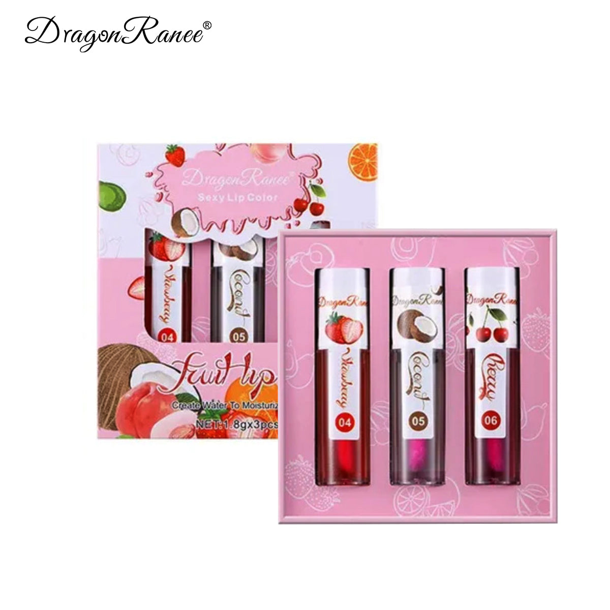 Dragon Ranee 3Pcs/Set Natural Fruit Moisturizing Long Lasting Nourishi ...