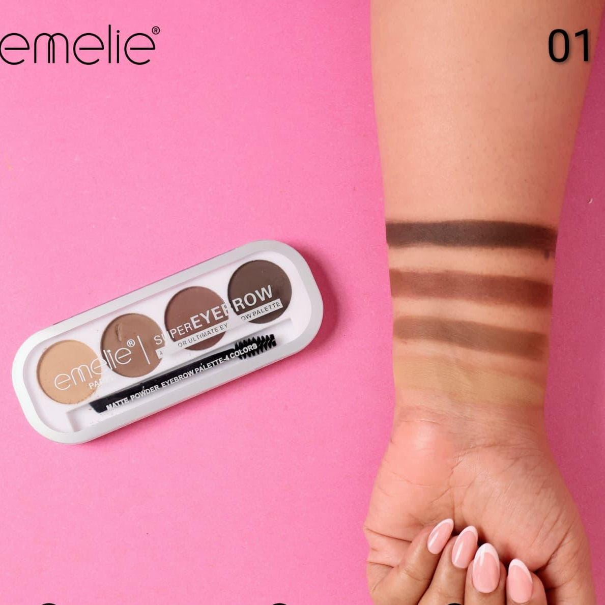 Emelie Paris SUPEREYEBROW 4-Color Ultimate Eyebrow Palette – Miss Beauty