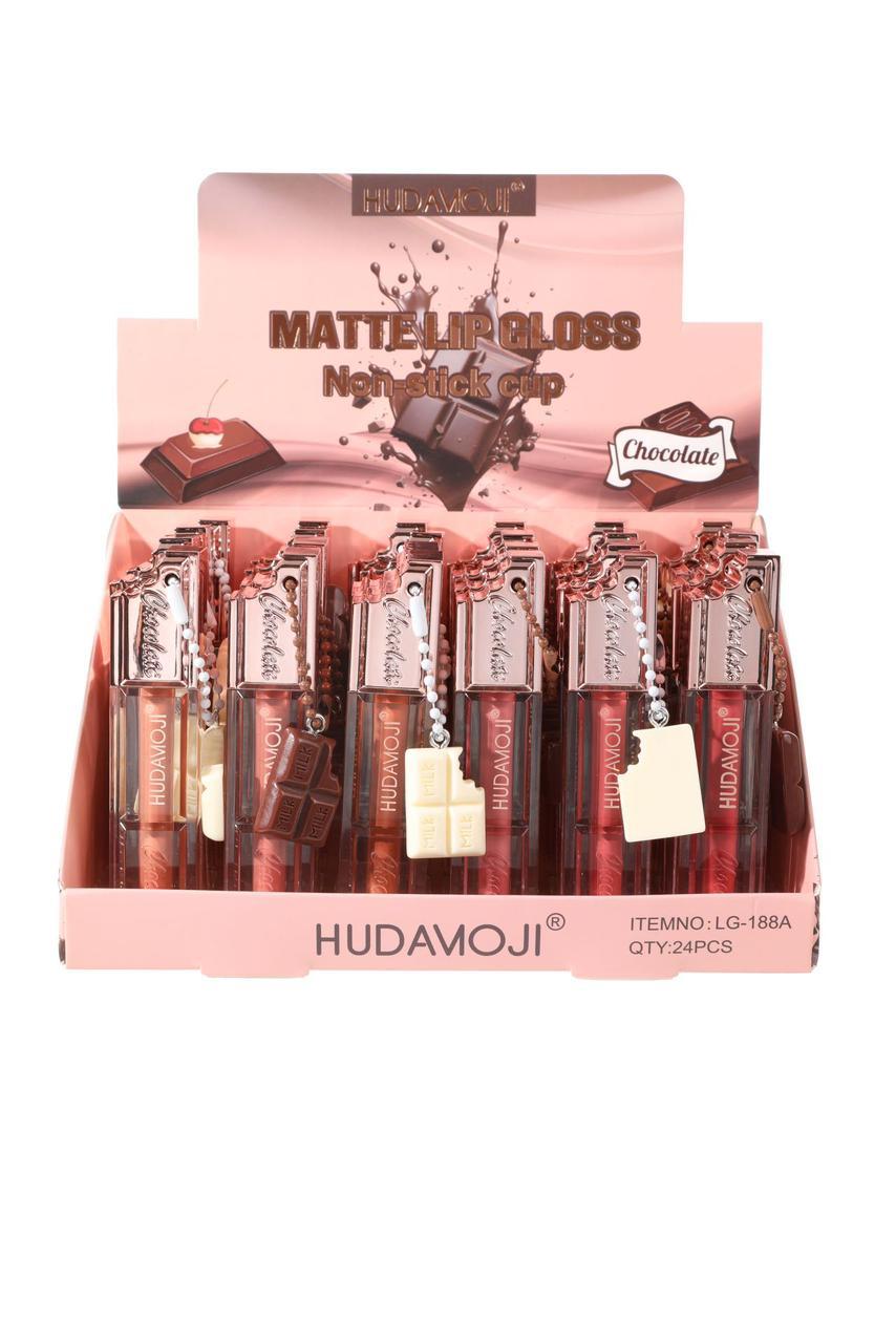 Hudamoji Classic Nude Lip Gloss New Thick Chocolate Squeeze Tube Clear ...
