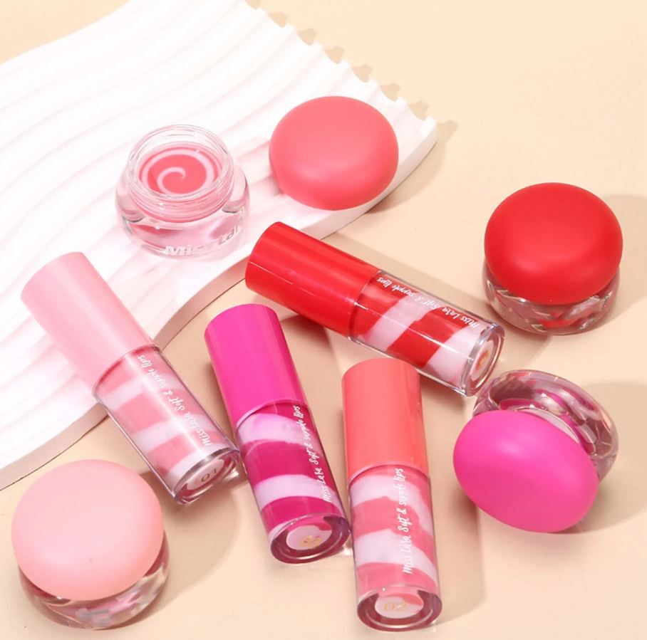Miss Lara one Spiral Lip Gloss lip Balm Set For Moisturizing Long Last ...